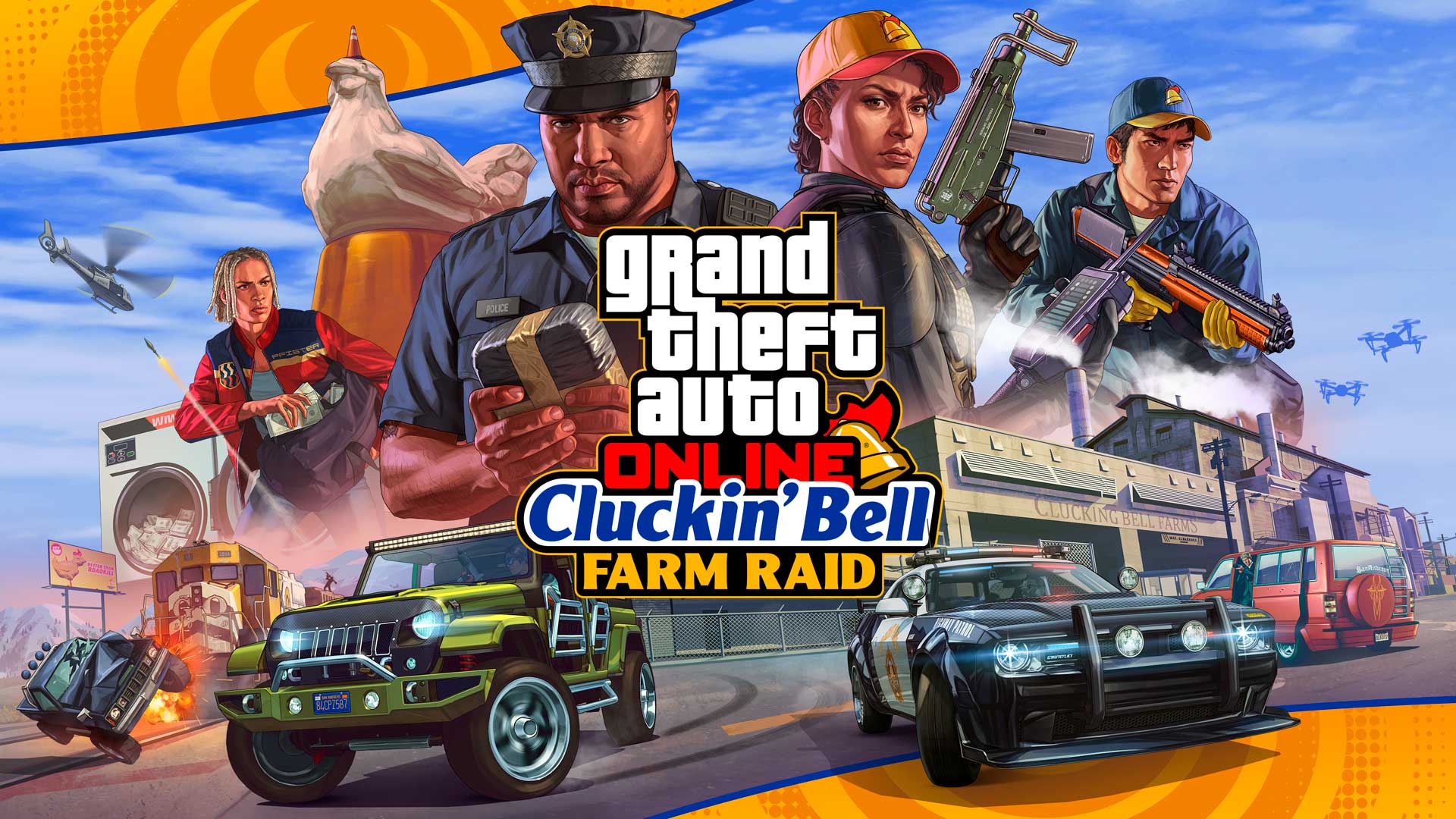 Grand Theft Auto Online - Налет на Cluckin' Bell - Rockstar Games